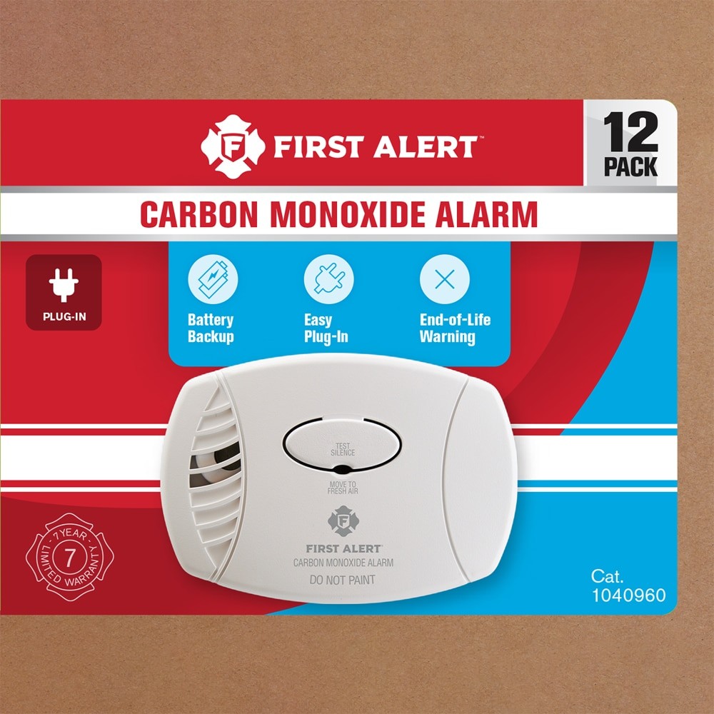 12-Pack Plug-in Carbon Monoxide Detector